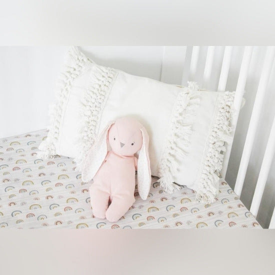Stripey Rainbow Cot Sheet – Barn Baby Kids